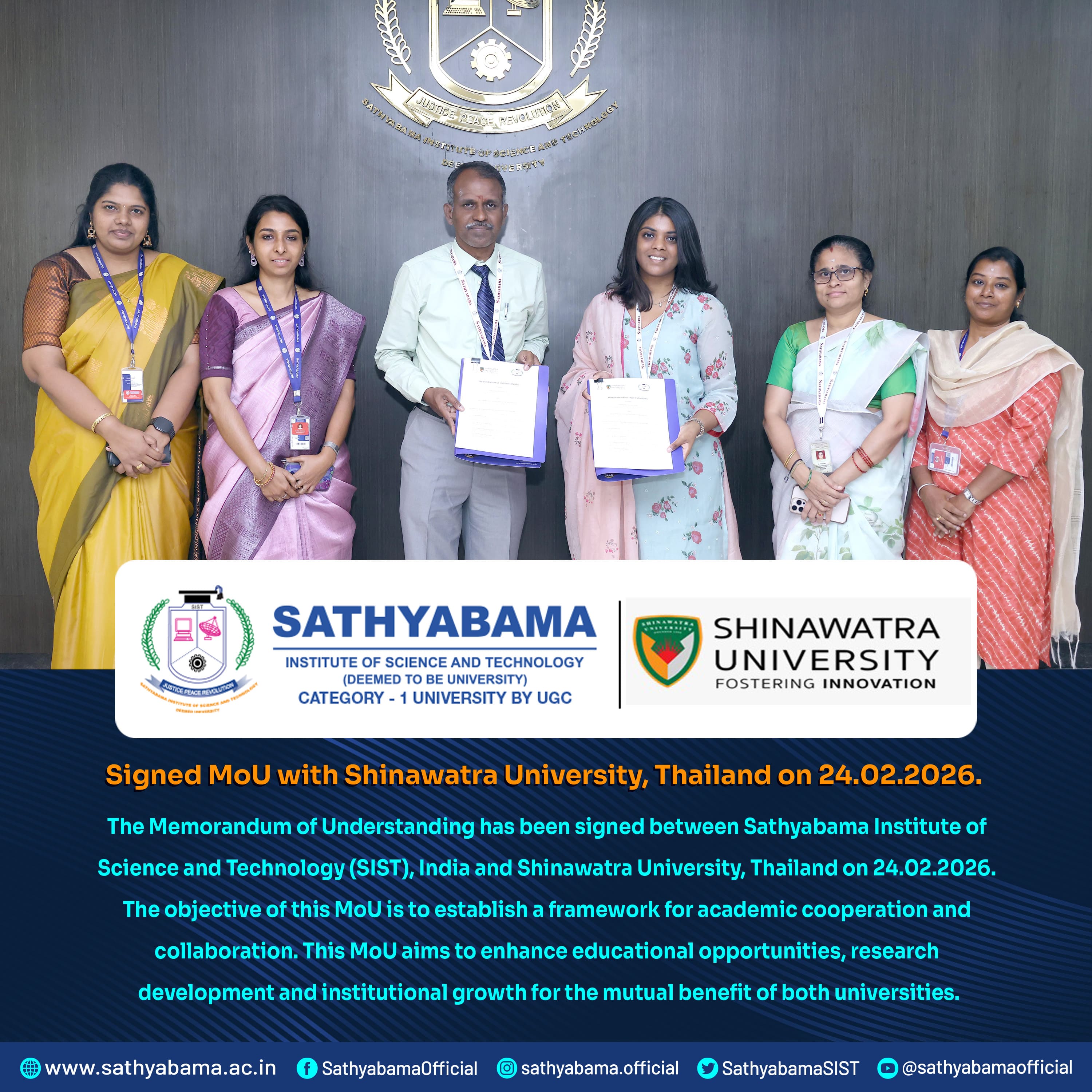Events | Sathyabama Institute of Science and Technology (Deemed to be ...