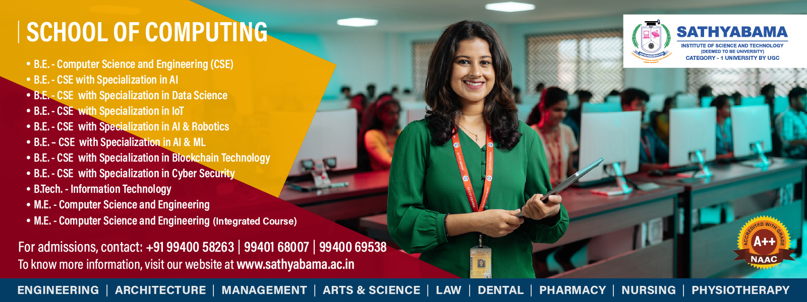 School of Computing | Sathyabama Institute of Science and Technology ...