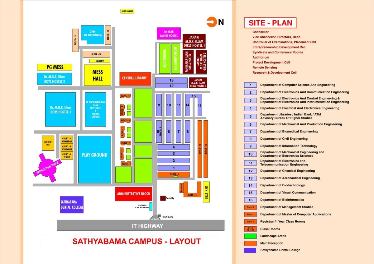 Map & Directions | Sathyabama Institute of Science and Technology ...