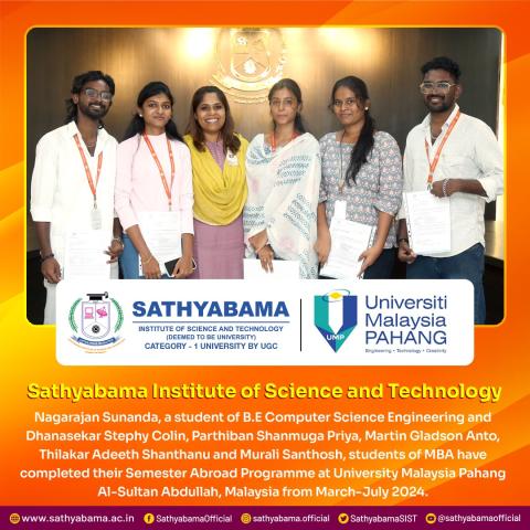 Photo gallery | Sathyabama Institute of Science and Technology (Deemed ...