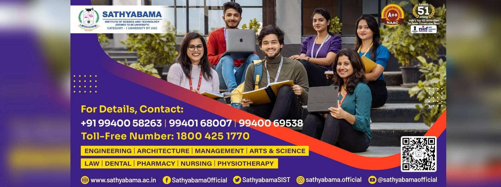 Home | Sathyabama Institute of Science and Technology (Deemed to be ...